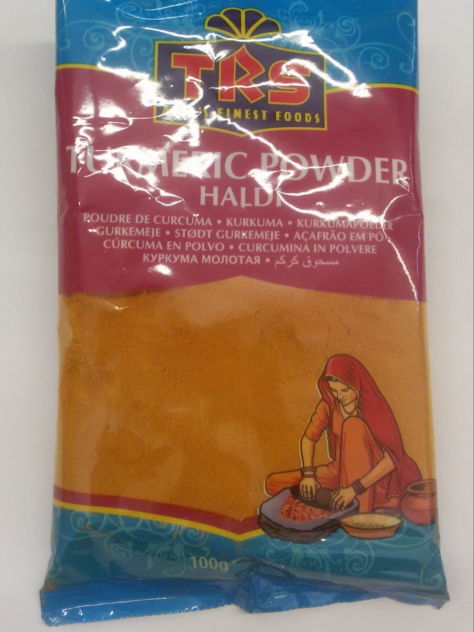 Turmeric Haldi Powder, Kurkumpulver, TRS/Heera/Banno 100g - Tukwila ...