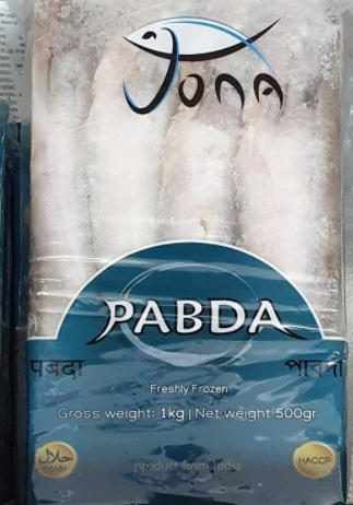 Pabda fish (cleaned) block-Bangladeshi, desi mach, 7inch, Fisch, (500g ...