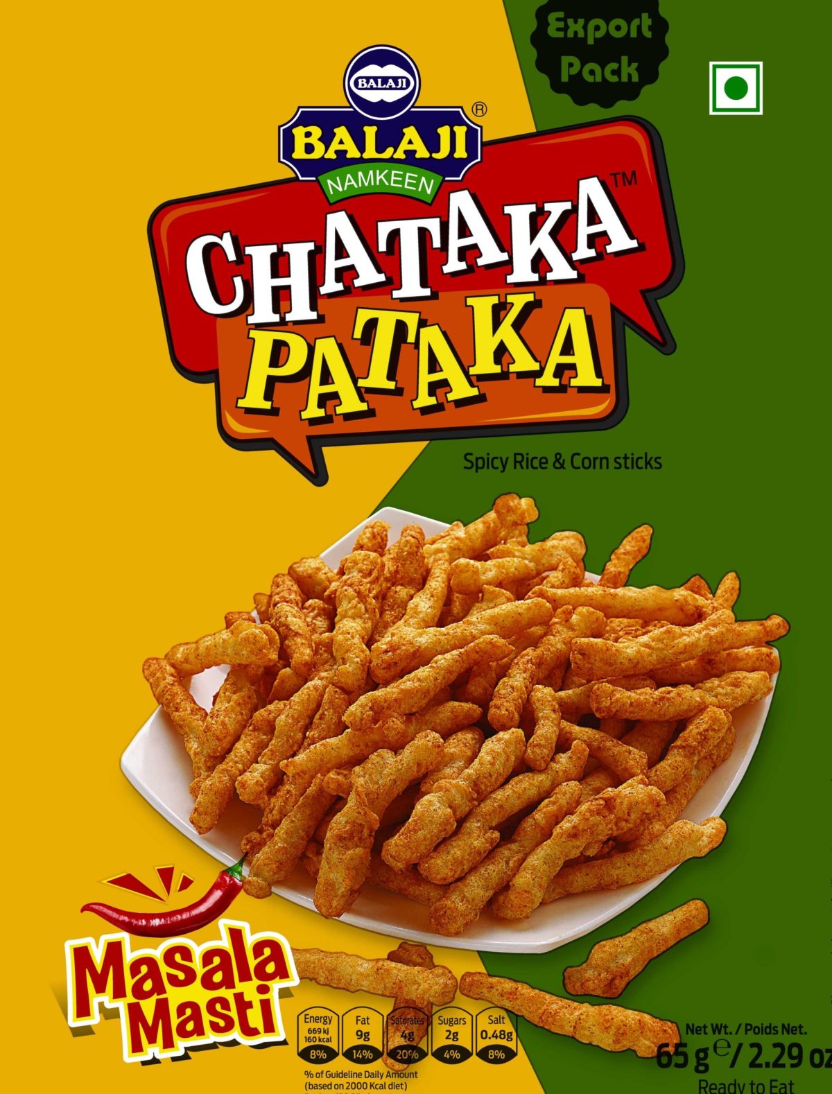 Chataka Pataka Flamin Hot, Balaji Gujrati Snacks, 65g - Tukwila ...