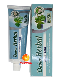 Dabur Herbal Basil Toothpaste, Zahnpasta, 155g - Tukwila - Online Desi ...